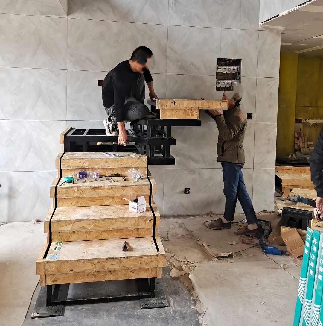 floating staircase structural design YBF-4 - YB Staircase